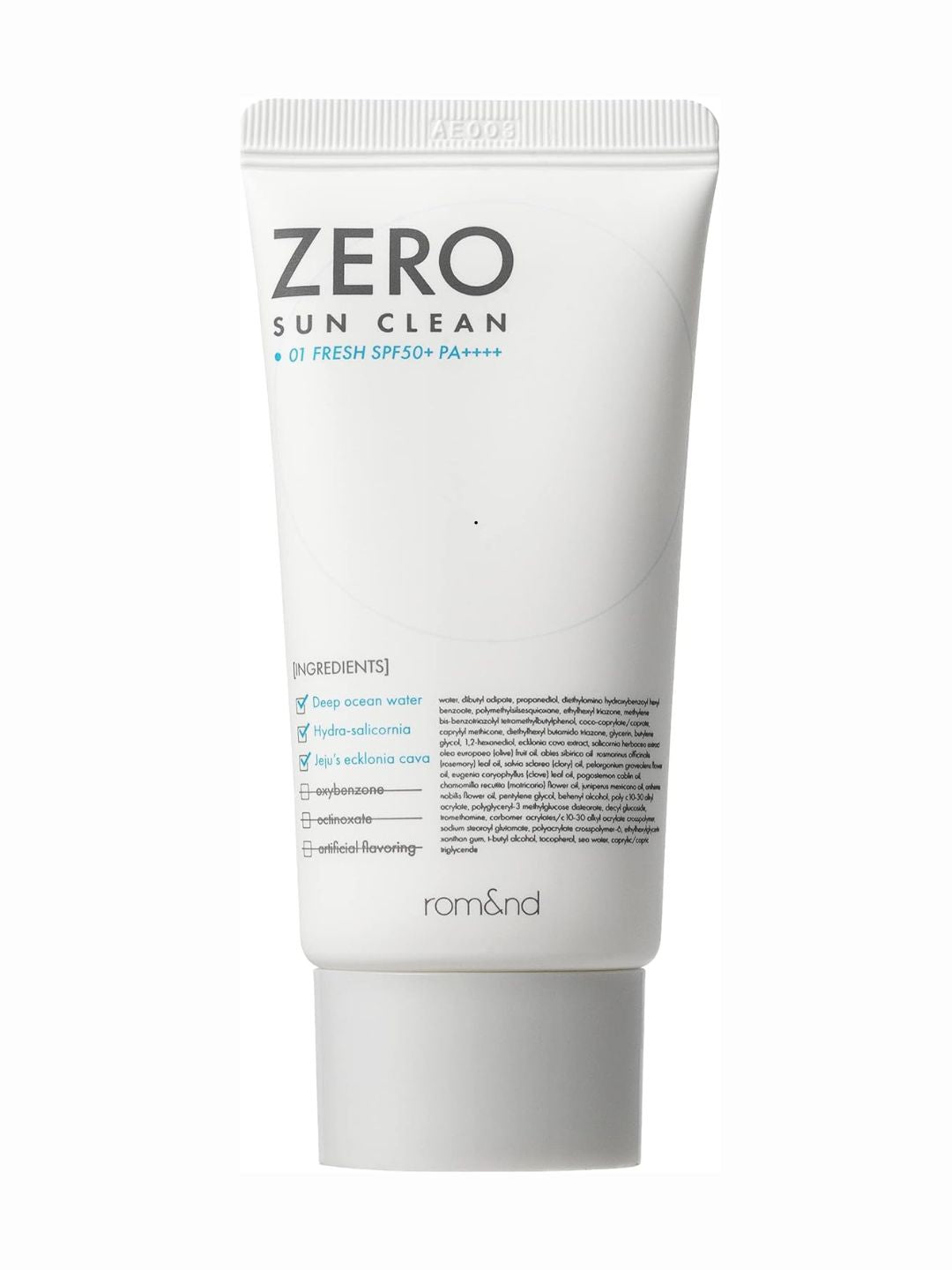 Romand Zero Sun Clean 01 Fresh Sunscreen SPF 50+ – Secret Skin