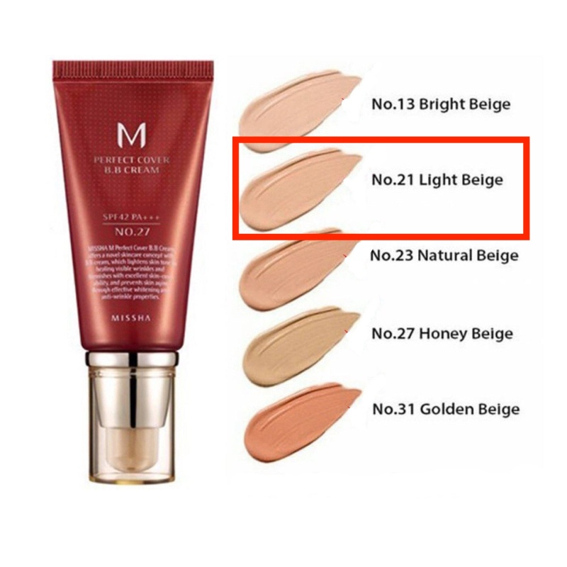 Missha My Perfect Cover BB Cream 21 Light Beige SPF42+
