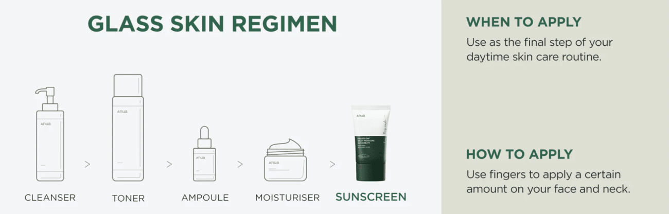 Anua Heartleaf Silky Moisture Sun Cream SPF50+ PA++++ | Buy Online